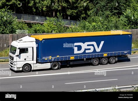 DSV Truck On Motorway DSV A S Is A Danish Transport And Logistics Company Offering Transport
