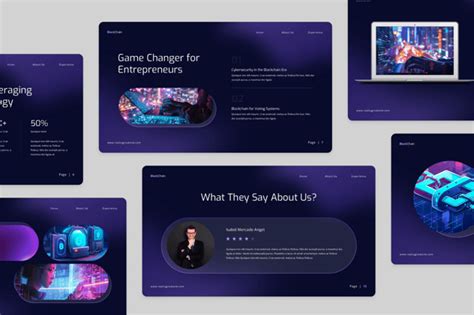 Blockchain Technology Presentation Incl Technology And Tech Envato