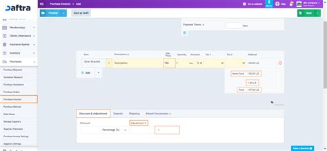 Activating Adjustment For Purchase Invoices Enerpize Knowledge Base
