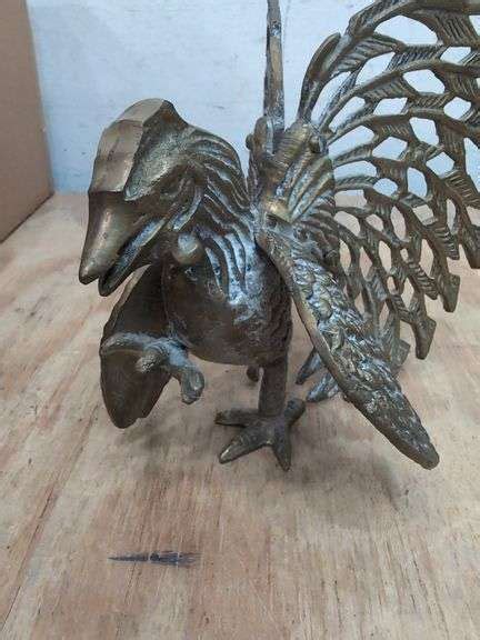 Brass Rooster 2c Lil Dusty Online Auctions All Estate Services Llc