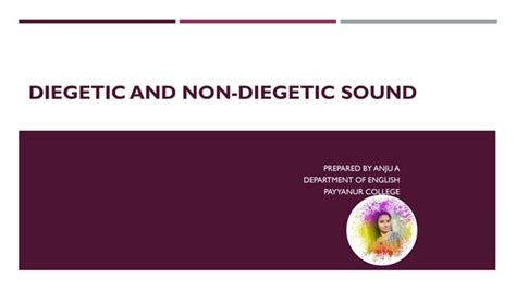 diegetic and non diegetic sound pdf music entertainment