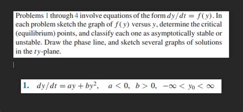 Solved Problems Through Involve Equations Of The Form Chegg