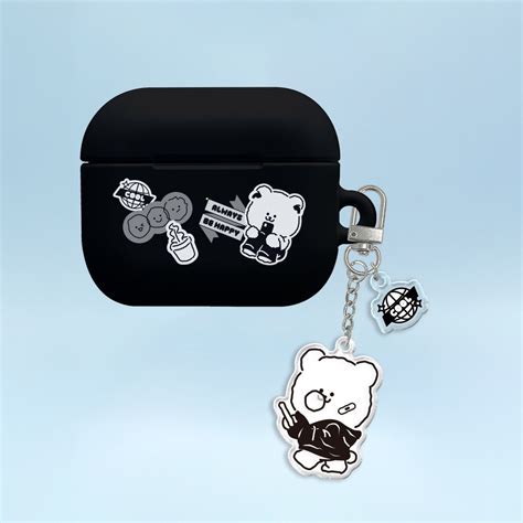 168cm케이스 11 블루투스키링 네임텍 곰찌 투명 하드 이어폰 에어팟 1세대 2세대 3세대 에어팟프로 에어팟프로2 블루투스 갤럭시 버즈fe 버즈2 버즈