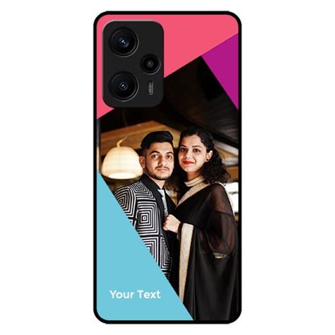 Buy Poco F Custom Glass Mobile Case Stacked Triple Colour Design