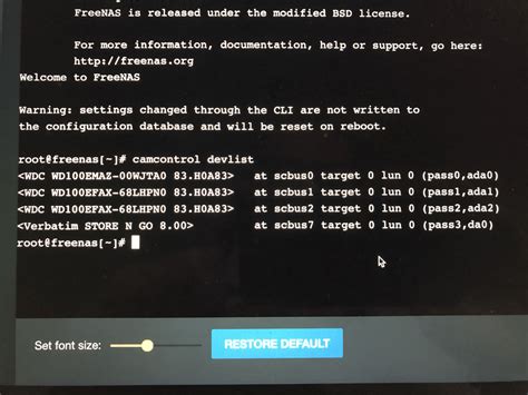 freenas install not showing disks but can see them in camcontrol
