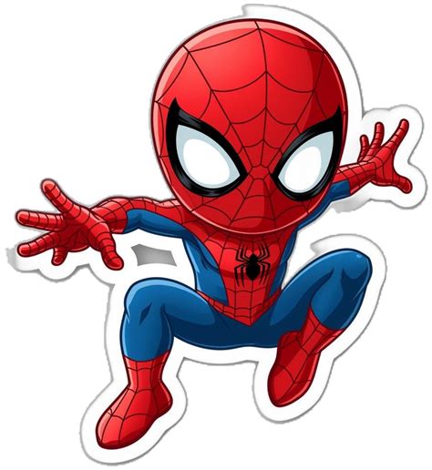 Яркая и стильная наклейка с Человеком пауком в 2025 г Паук