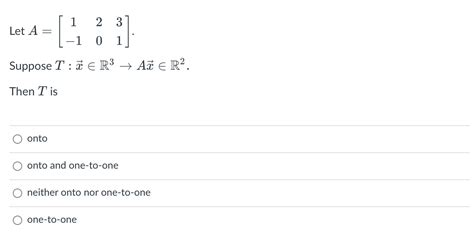 Solved Let A Suppose T R AT E R Then T Chegg Com