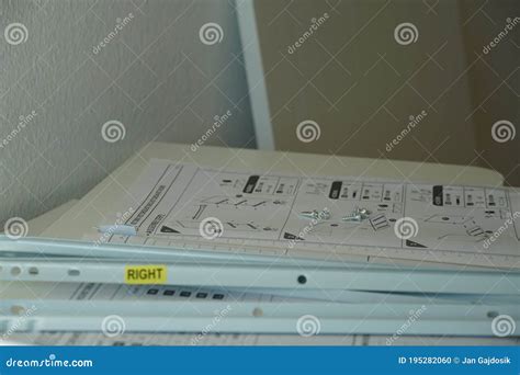 Instruction Brochure Or Booklet For Diy Assembly Of Furniture For Home