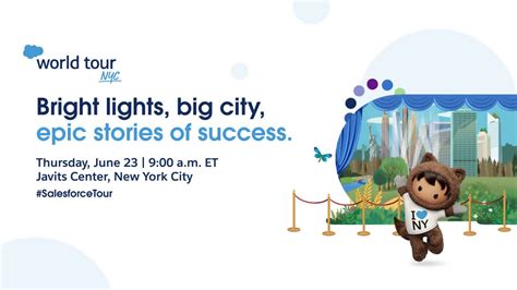 Video Salesforce On Linkedin Salesforce World Tour Nyc