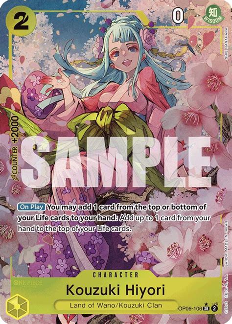 Kouzuki Hiyori Alternate Art Prb01 Op06 106 Prices One Piece Wings