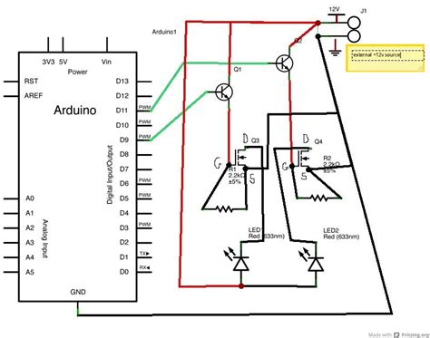 Pwm With Transistor And Mosfet Leds And Multiplexing Arduino Forum
