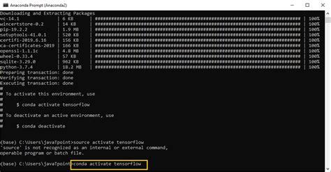 Installation Of TensorFlow Through Conda Online Tutorials Library List Tutoraspire