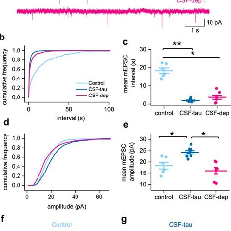 Csf Tau Enhances Basal Synaptic Transmission And Synaptic Plasticity