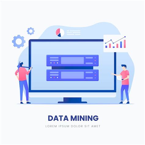 Premium Vector Data Mining Illustration Concept