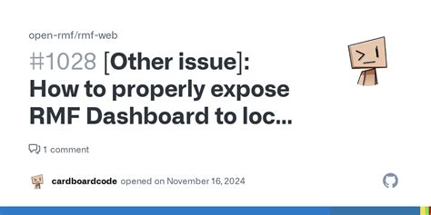 Other Issue How To Properly Expose RMF Dashboard To Local Network With RMF Web Issue
