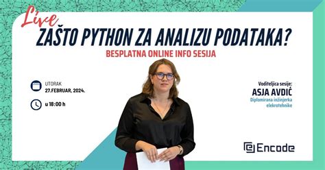 encode bih on linkedin besplatna online info sesija zašto python za