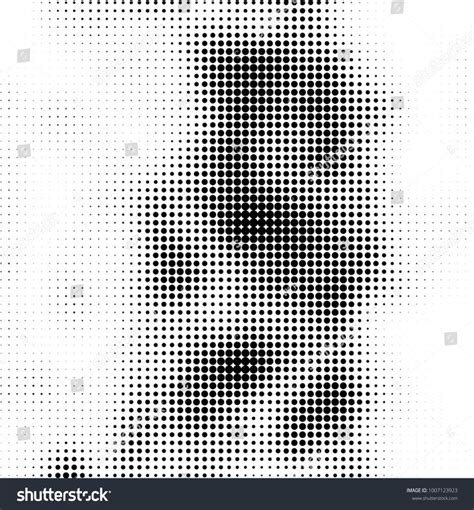 Halftone Black White Vector Monochrome Abstract Stock Vector Royalty Free 1007123923