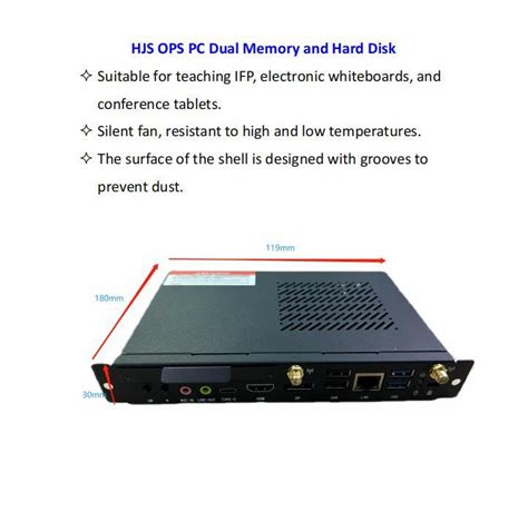 Hjs OPS With Intel I Th Gen K Hz GB Open Pluggable Specification Business