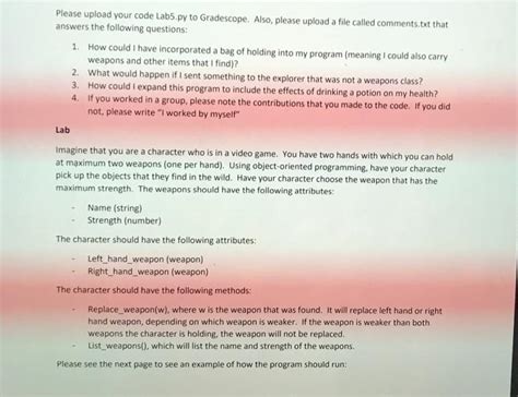 Solved Please Upload Your Code Lab5py To Gradescope Also