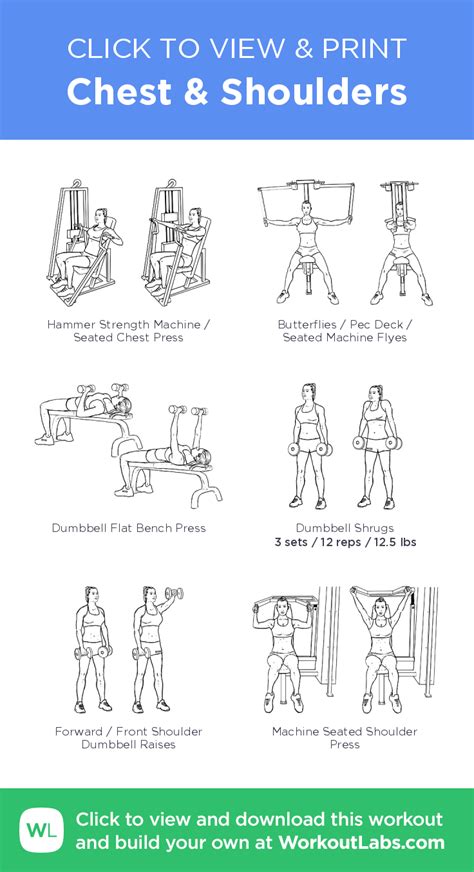 chest and shoulders click to view and print this illustrated exercise