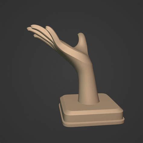 추상 손 조각상 3d 프린팅 준비 완료 3d 모델 19 Blend Free3d