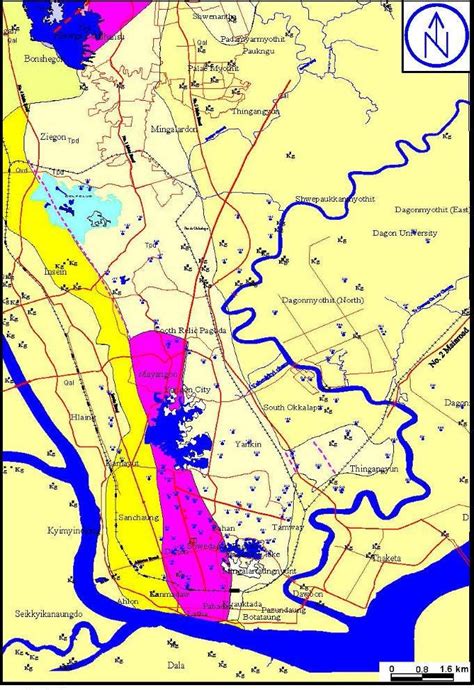Geological Map Of Yangon Based On Win Naing 1972 Download