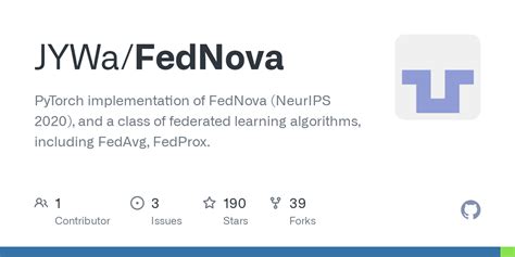 Github Jywafednova Pytorch Implementation Of Fednova Neurips 2020