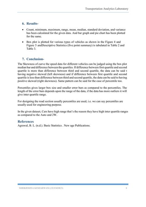 Presentation Of Traffic Data Using Box Plot Method Pdf