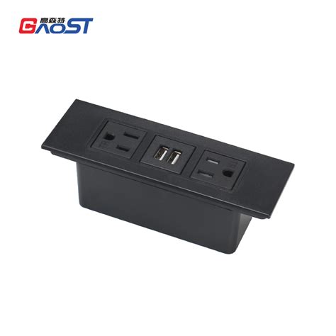 Furniture Accessory Usb Socket Power Strip Tower Round Universal Power Strip Table Lamp Recessed