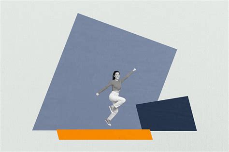 스케치 이미지 트렌드 아트 워크 몽타주 3d 사진 콜라주작은 크기의 젊은 아가씨 산책 행복 성공 전문 작업 공간 비즈니스 직업