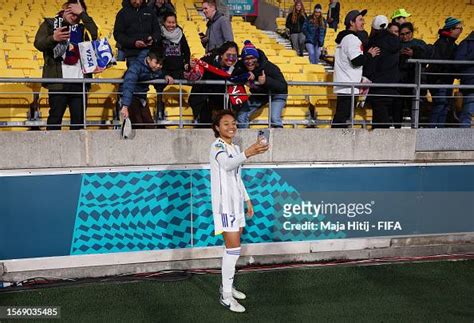 Sarina Bolden Of Philippines Takes A Selfie With Fans After Her News