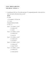 19522341 Tugas2 Pdf NAMA IKHSAN ARFIANTO NIM KELAS 19522341 A 1 A Man Deposits 500