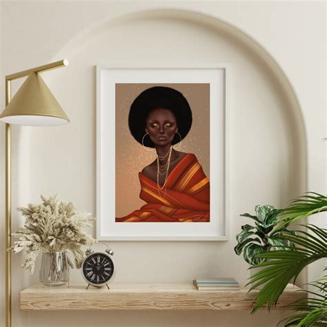African Fashion Illustration Somali Hido Iyo Dhaqan Digital Download Printable Wall Art
