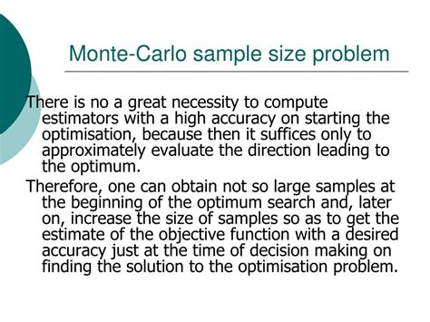 Ppt Nonlinear Stochastic Programming By The Monte Carlo Method Powerpoint Presentation Id