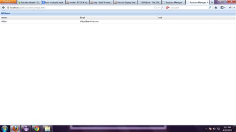 Extjs How To Display Associated Json Data In Grid In Extjs4 Stack