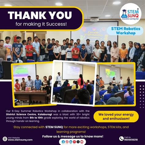 Summer Robotics Workshop Stem Sunq