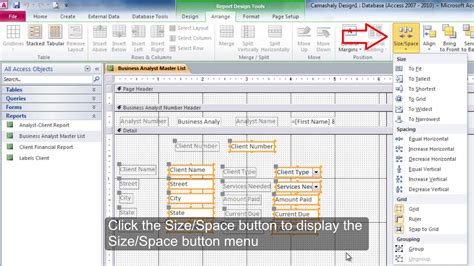 Microsoft Access How To Group Controls Youtube