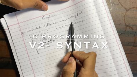 V2 Syntax C Programming Youtube
