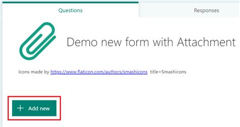 adding attachments in microsoft forms
