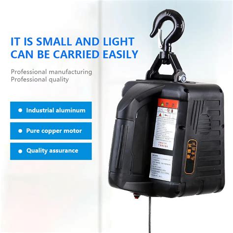 차량용 휴대용 크레인 전기 호이스트 집 개량 화물 처리 생산 작업장 리프팅 500kg Aliexpress