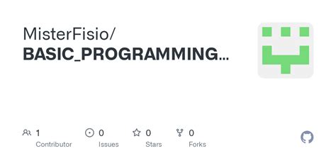 Github Misterfisiobasicprogrammingexam