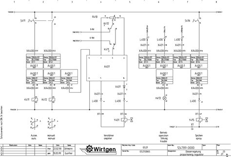 Wirtgen 2100 Dc 2100 Dcr Cold Milling Machine Electric Diagram 12478900