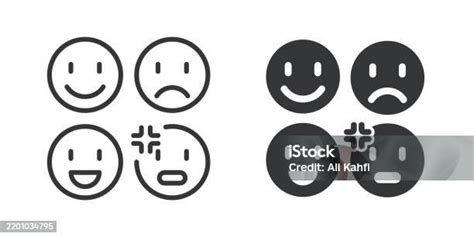 이모티콘 얇은 선 글리프 단색 아이콘입니다 편집 가능한 획과 투명한 배경에 격리된 완벽한 픽셀 Brand Name Smart