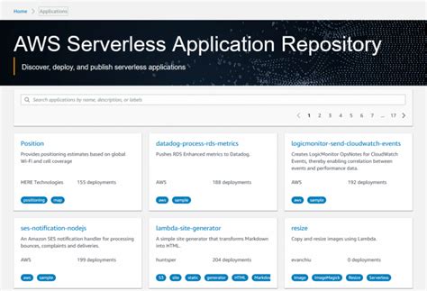 现已开放 Aws Serverless Application Repository 亚马逊aws官方博客