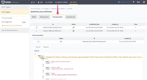 Quickstart Scheduled Triggers Hasura Graphql Docs
