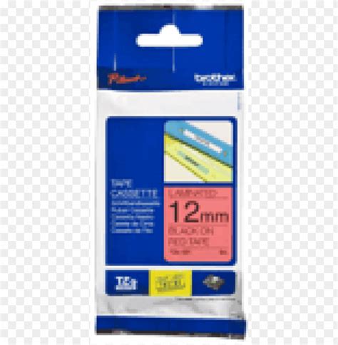 Free Download Hd Png Tze Brother Mm Black Text On Red Tape Metres Brother Labelling