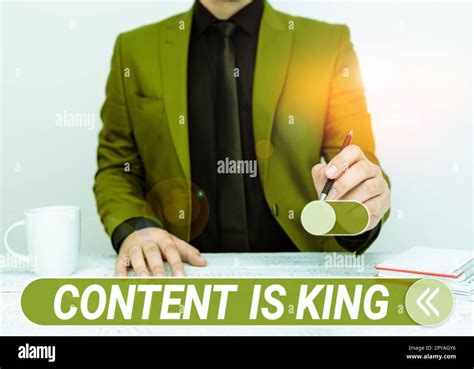 Inspiration Showing Sign Content Is King Business Showcase Content Is