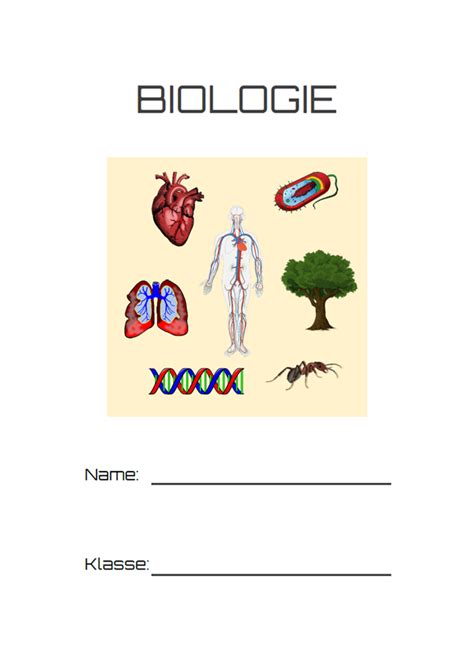 Biologie Deckblatt Deckblatt De