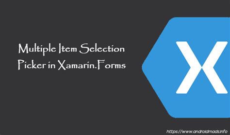 Multiple Item Selection Picker In Xamarinforms