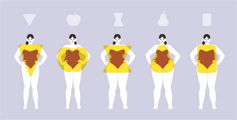 Women Of Different Body Types Isolated Vector Illustration Of Chubby